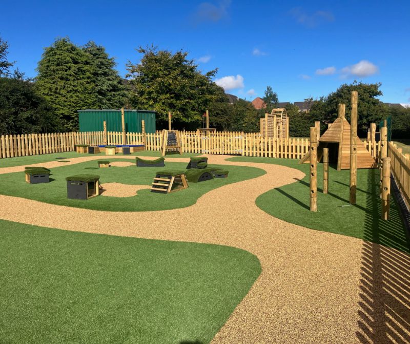 MUGA Installation Teesville Academy - Applebridge Building Services